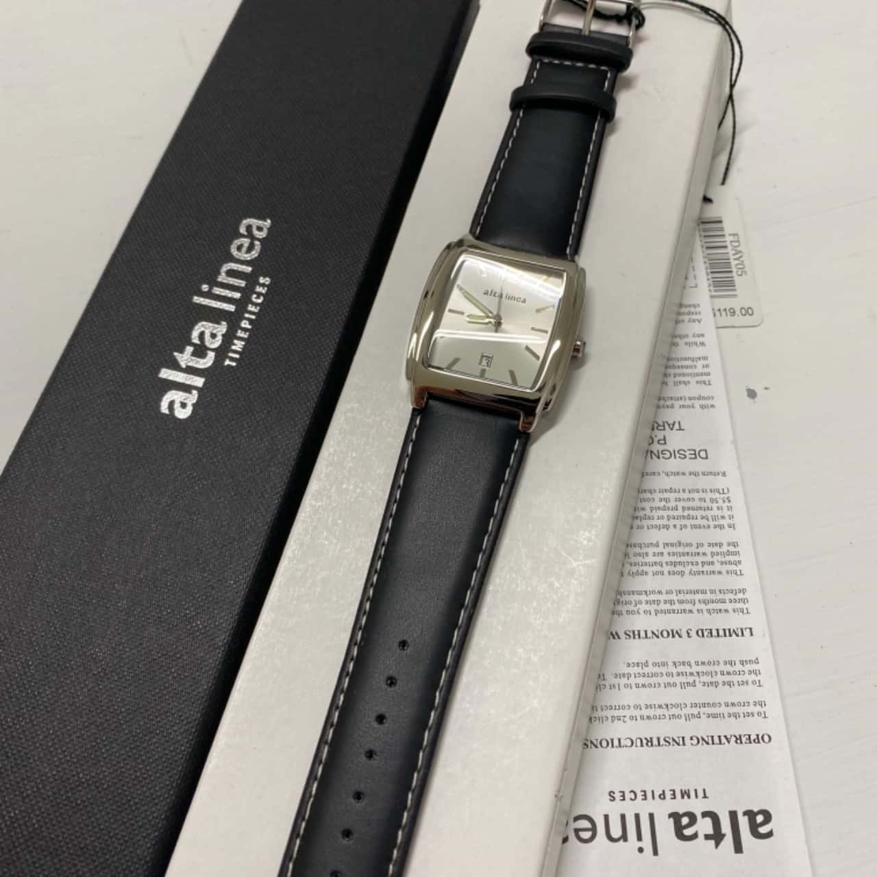 Mens Alta Linea black/ silver Watch(s)