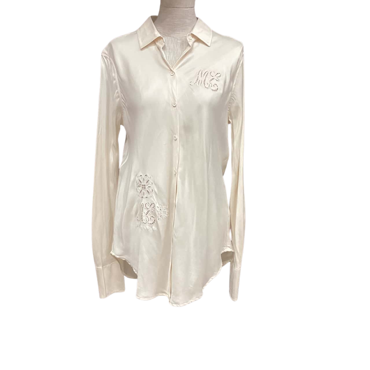 Me 356 Size S Long Sleeve Blouses Cream (s)