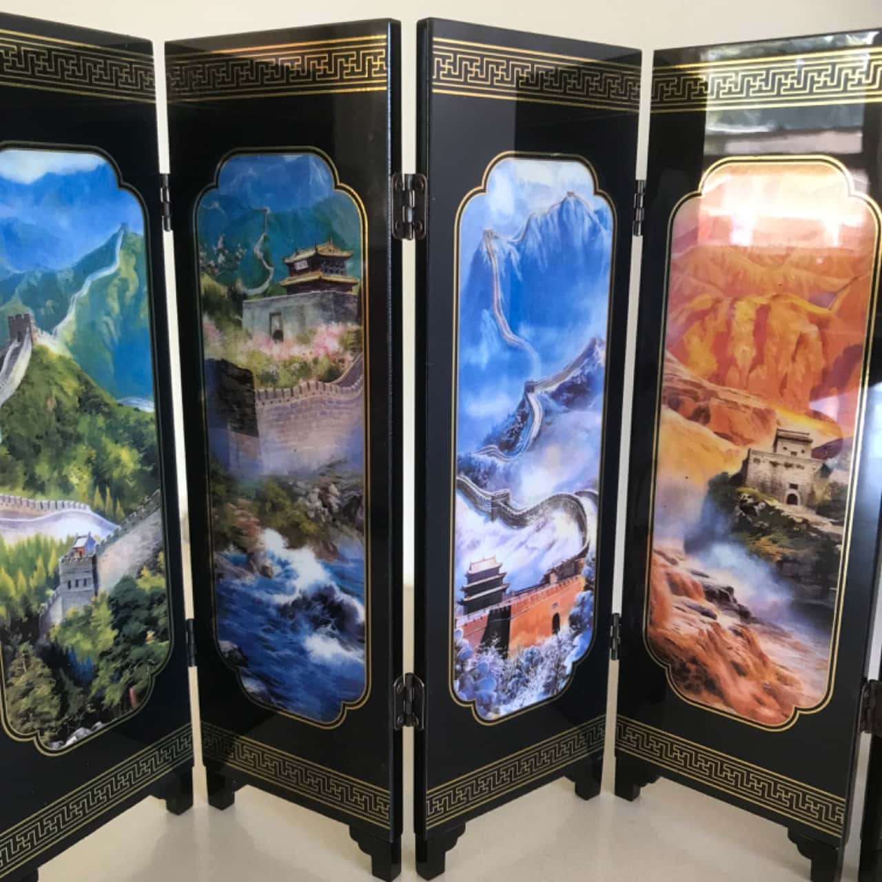 Stunning 6 Panel (Double Sided) Chinese Displat Majestic Image of the ...