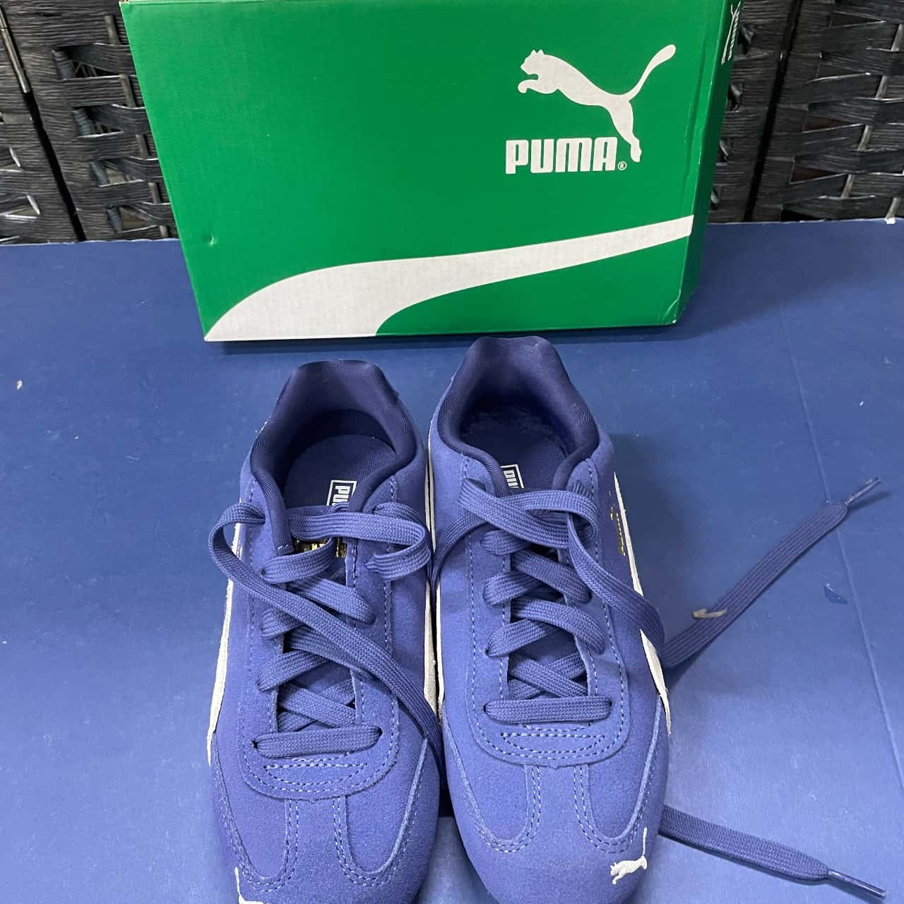Puma Kids Size 33 Shoes Blue (s)