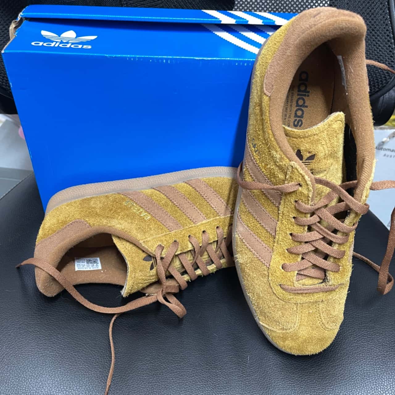 Adidas Mens Shoes Size UK 8.5 Gazelle 'Bronze Strata Gum' Pantone & Gum ...