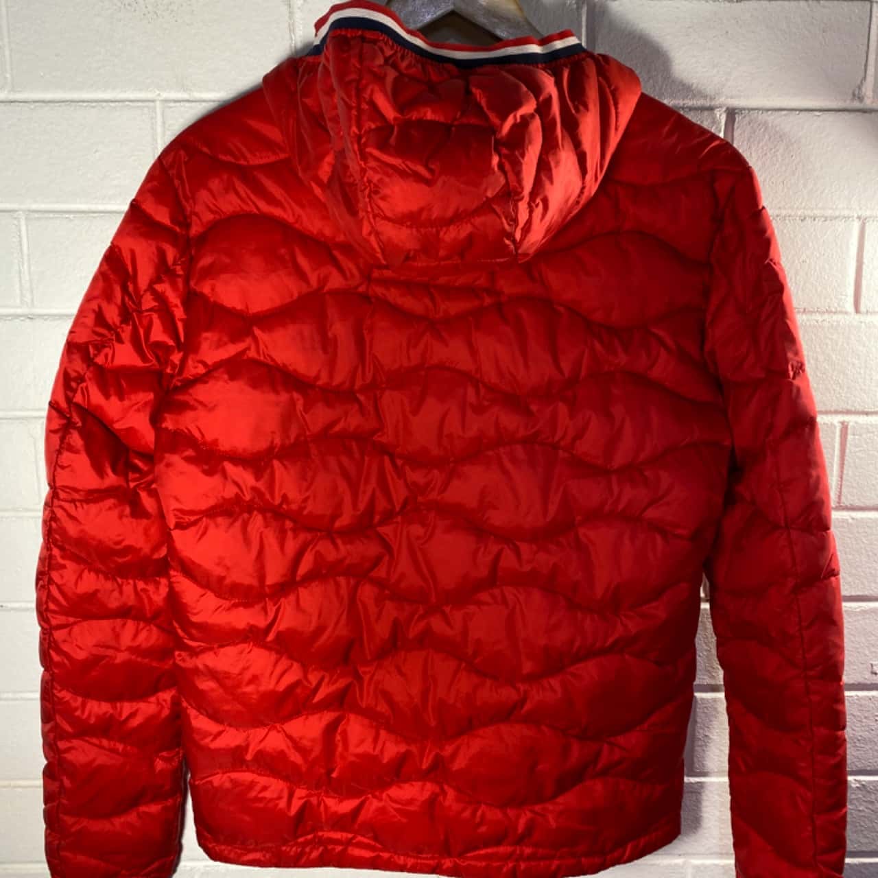 Superdry Mens Size S Puffer Jacket Red (s)