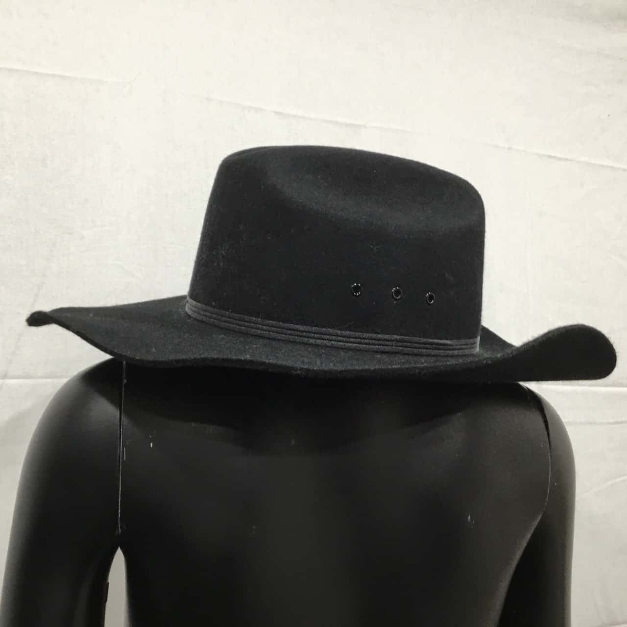 Wrangler Black Pure Wool Felt Hat Size 59cm(s)