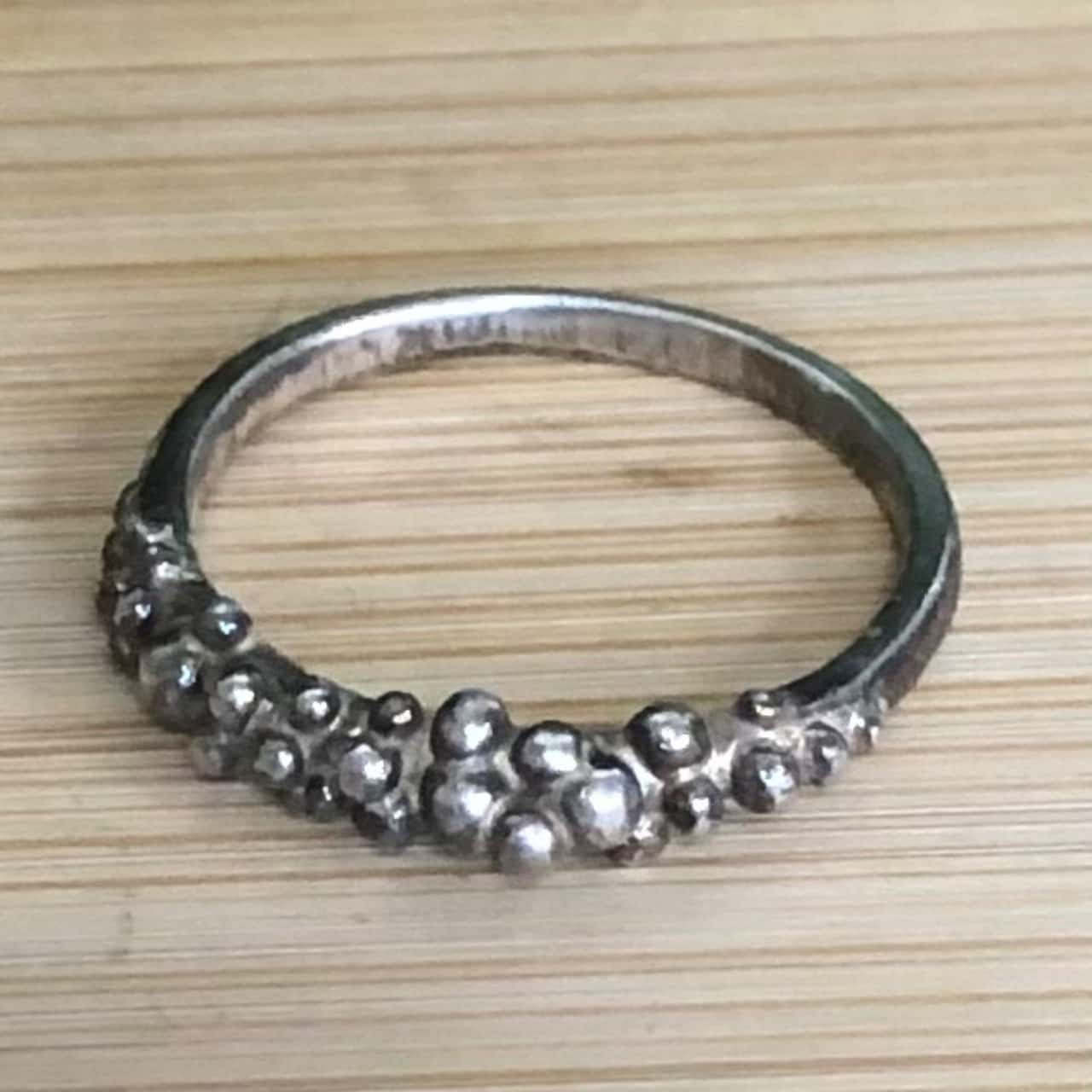 Sterling Silver Bubble Ring (Stamped 925)(s)