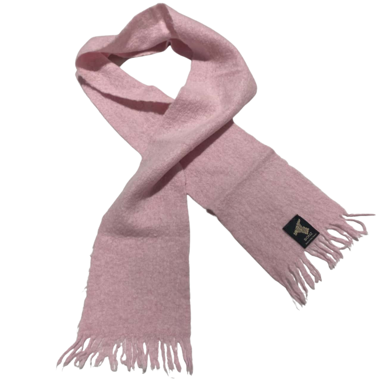 Bonz 100% Alpaca Womens Pink Scarf VGC(s)