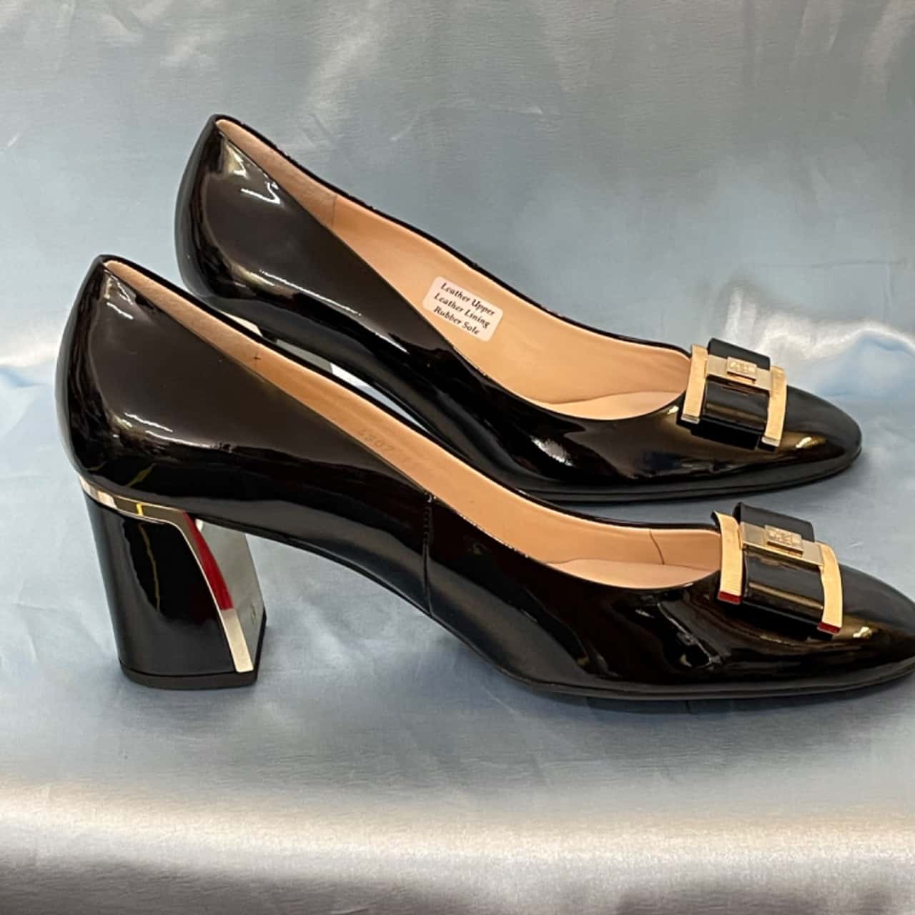 Hogl Womens Shoes Size 8 Black/Gold (s)