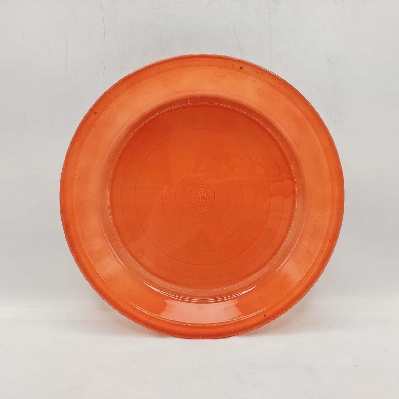 Vintage AGEE PYREX Orange Round Glass Dish Made In Australia PR-912 ...