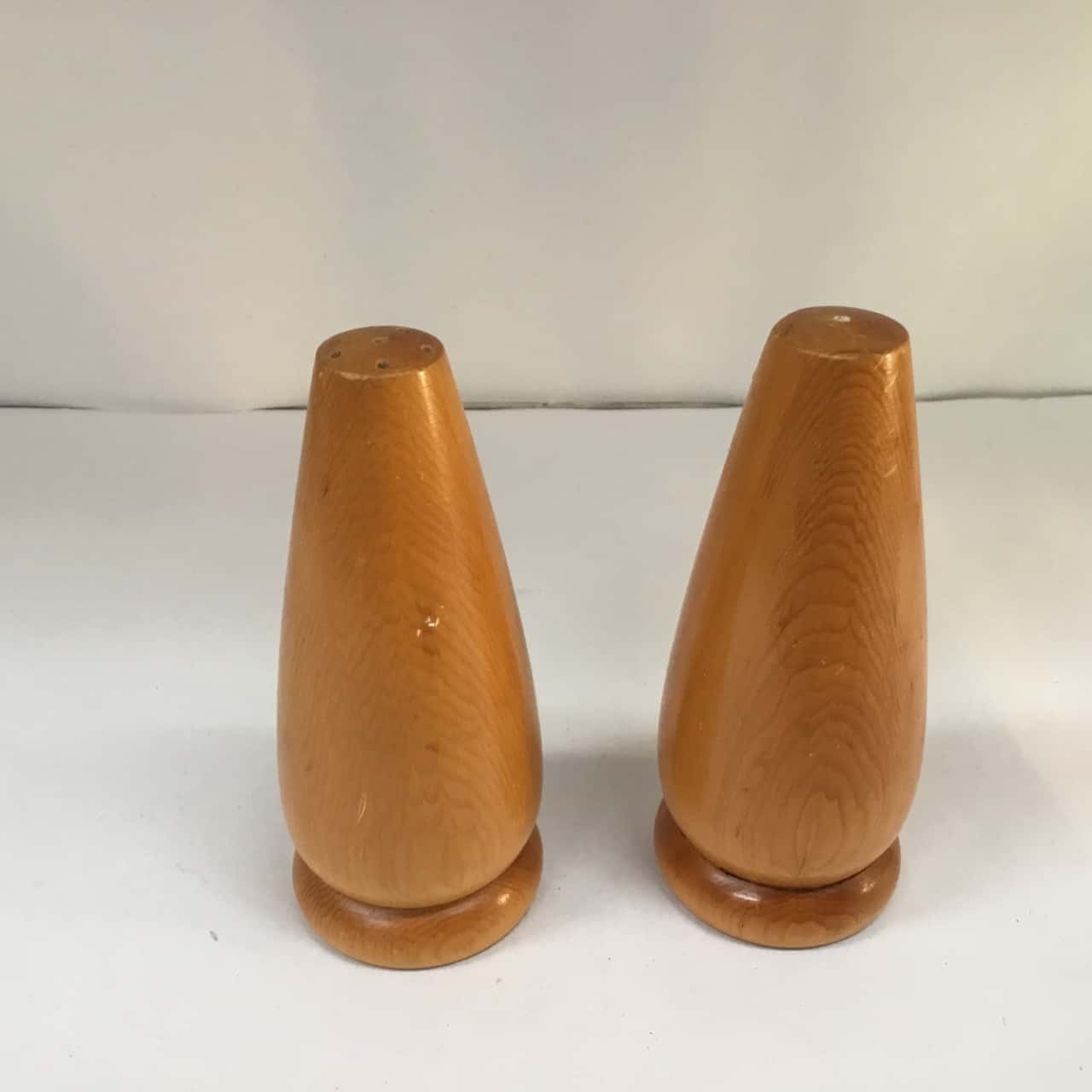 Vintage Huon Pine Salt & Pepper Shakers (s)