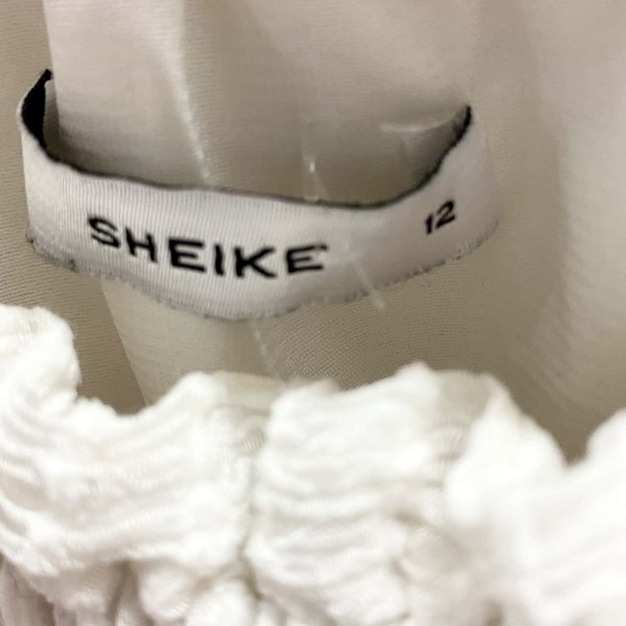 Sheike Bodysuit Size 12 White (s)