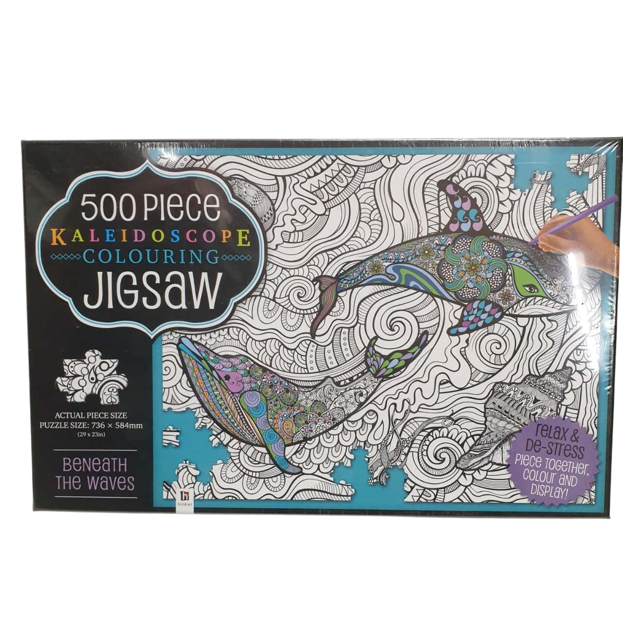 SEALED New Kaleidoscope Colouring Jigsaw Beneath The Waves 500 Piece ...