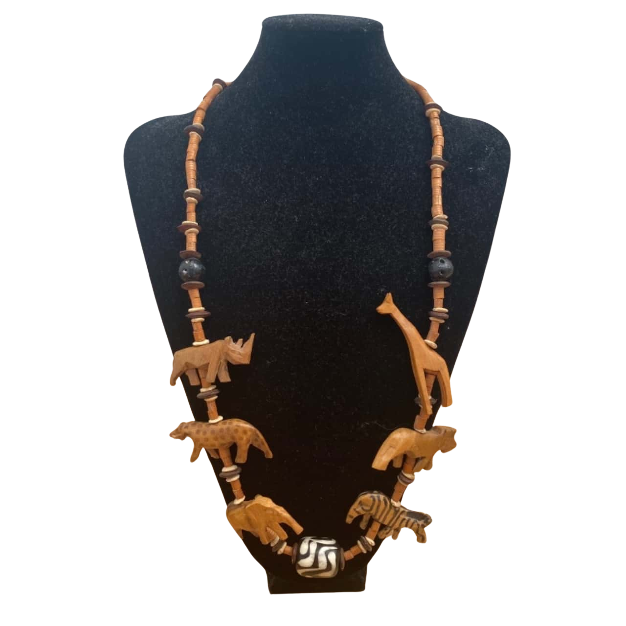 Wooden Animal Necklace