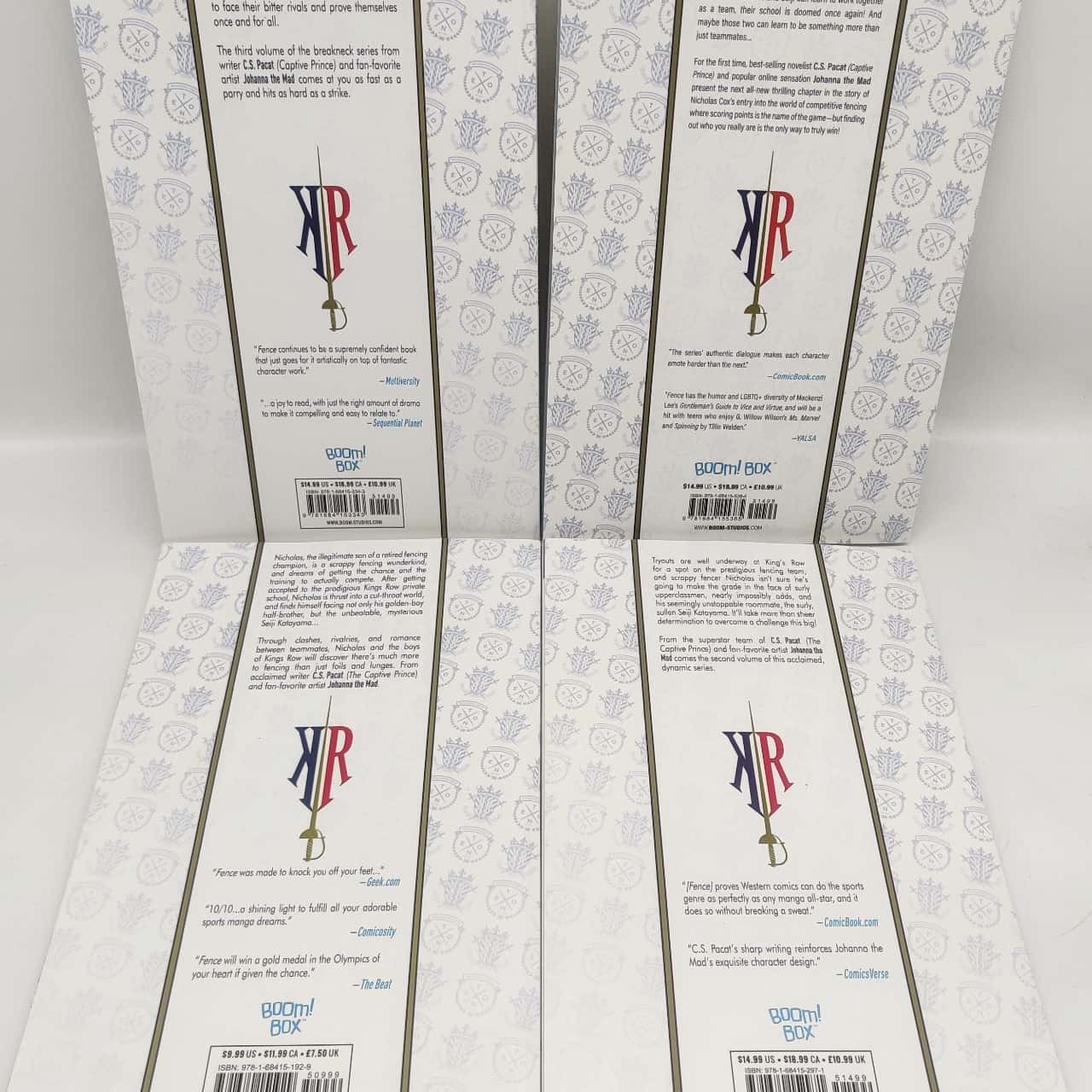 4 Volume Set of Fence by C.S. Pacat Graphic Novels Anime pb(s)