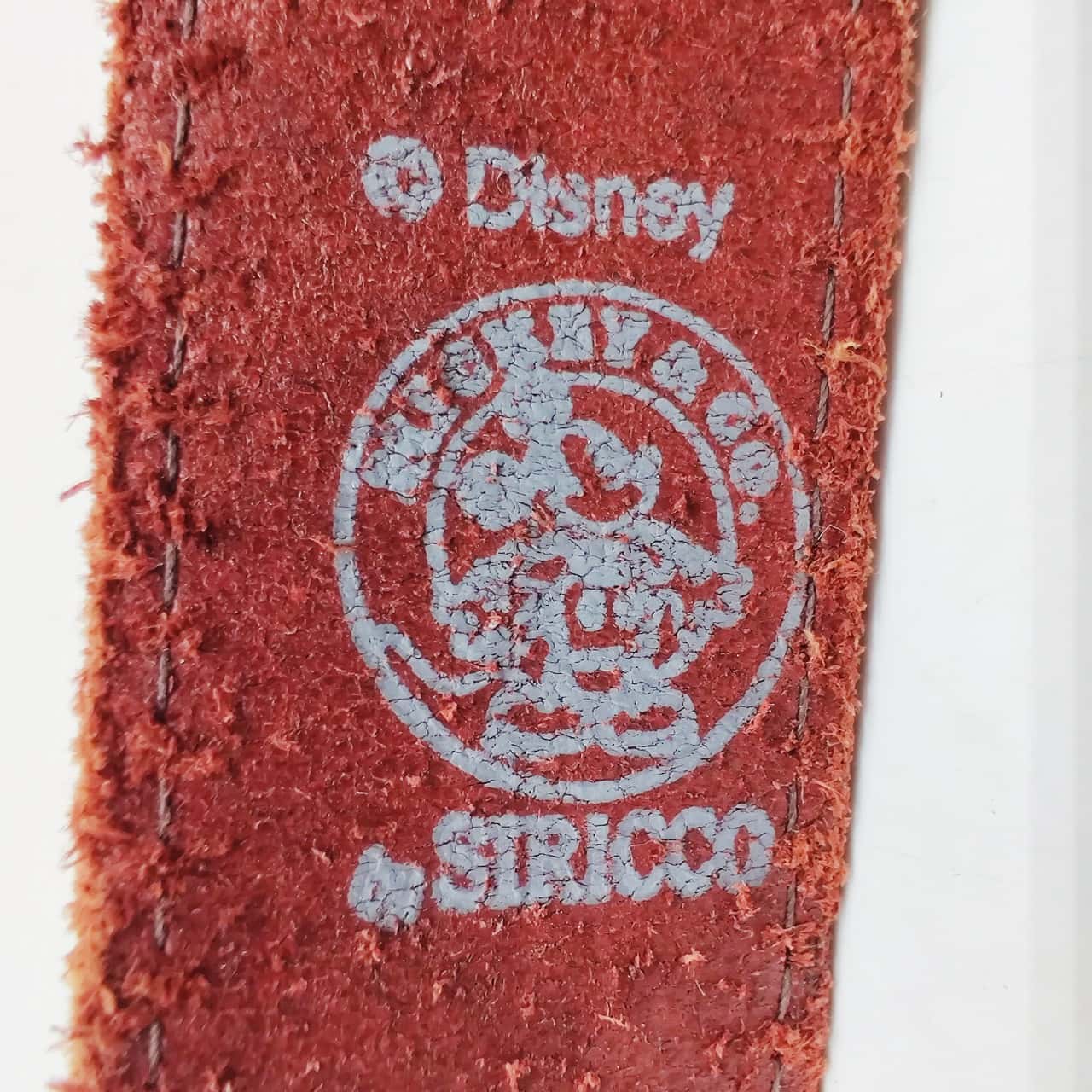 Vintage Tooled Leather Siricco "Mickey Mouse- Disney" Belt Womens Size ...