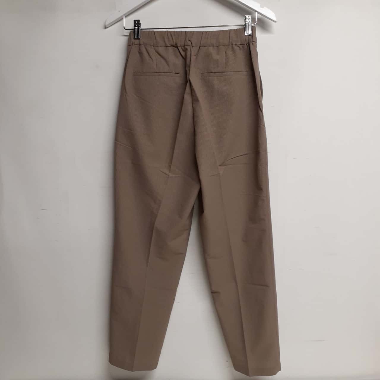 Muji Womens Size M Tapered Pants Brown / Grey(s)