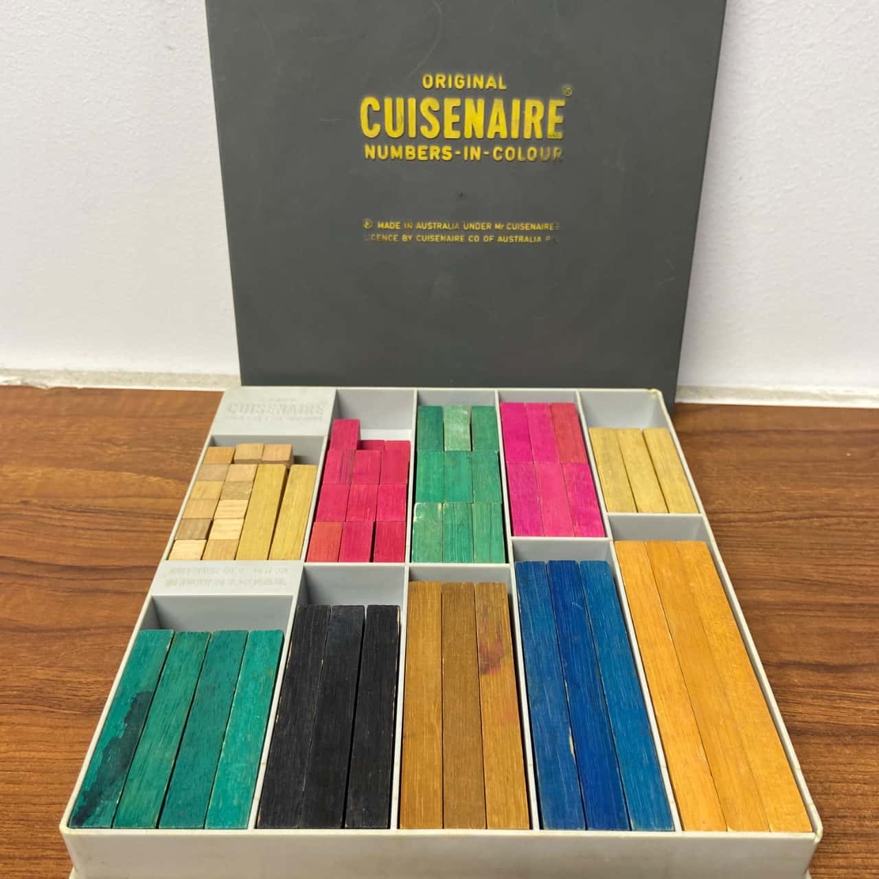 Vintage Cuisenaire Rods - a set of mathematical learning aids(s)