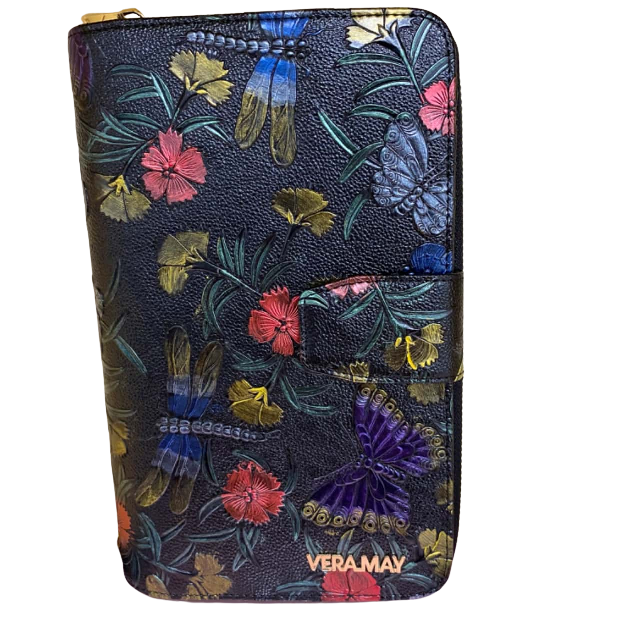 Vera May Womens Purse Black / Floral (s)