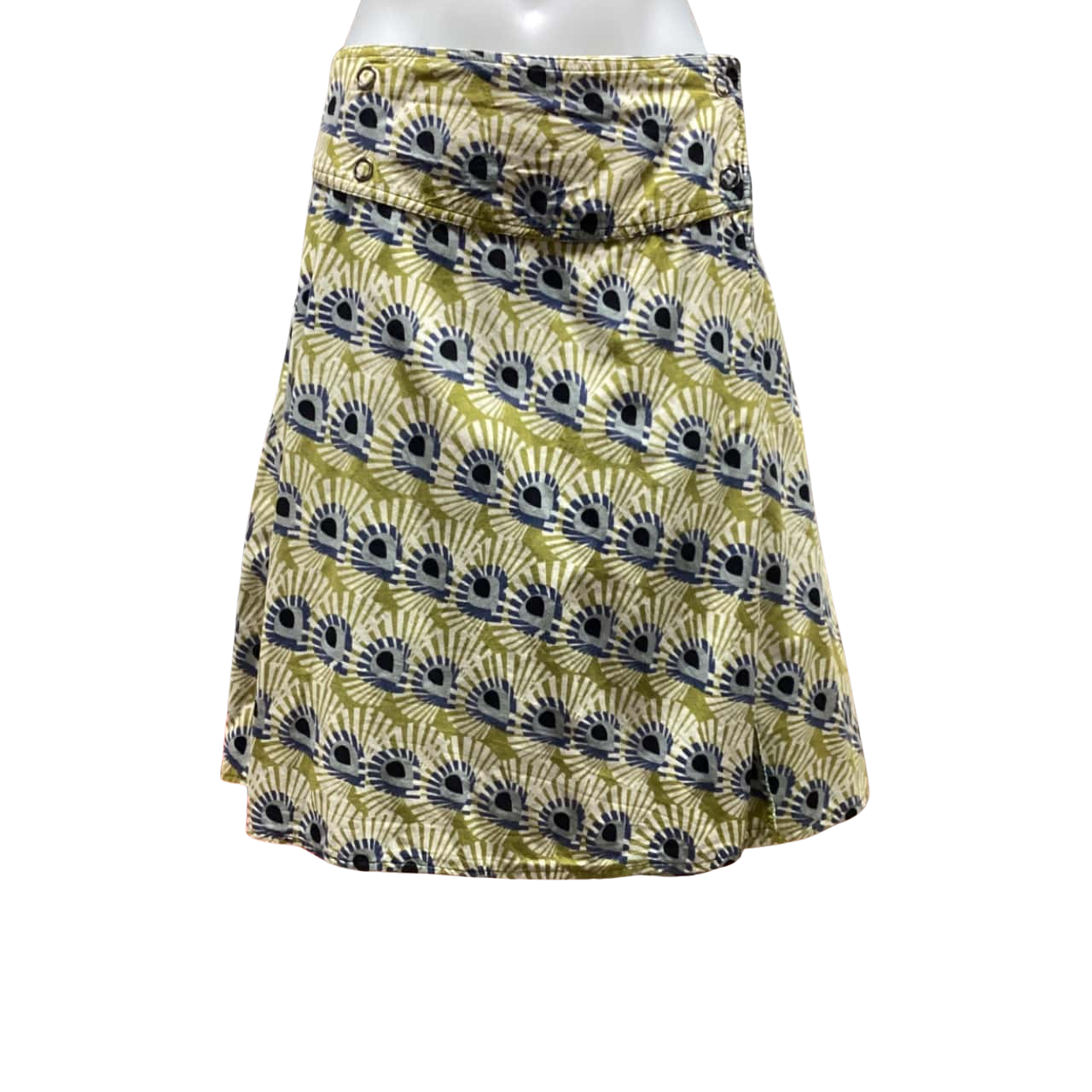 Maya She Womens 100% Cotton Size L Reversible Wrap Skirt Multicoloured (s)