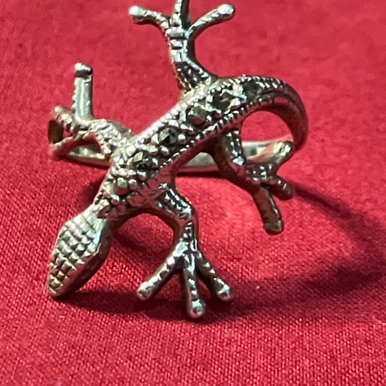 Women's Marcasite Lizard / Gecko Ring (s)
