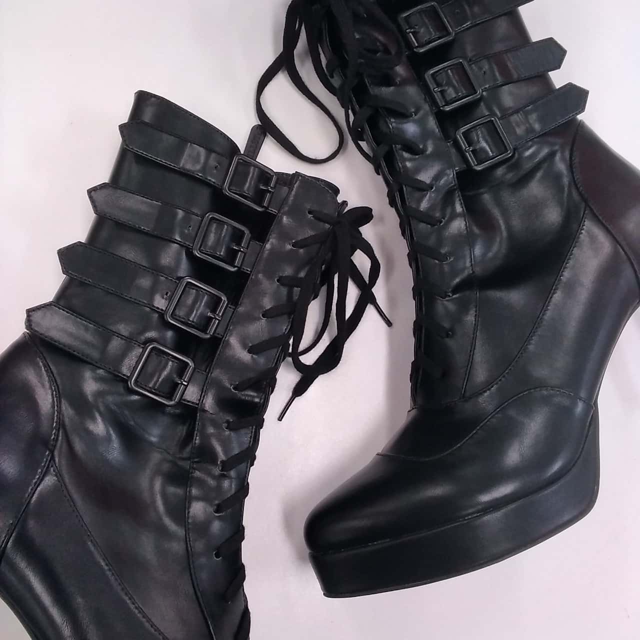 Killstar Womens US 11 Black Matte Regeneration Boots (335)(s)