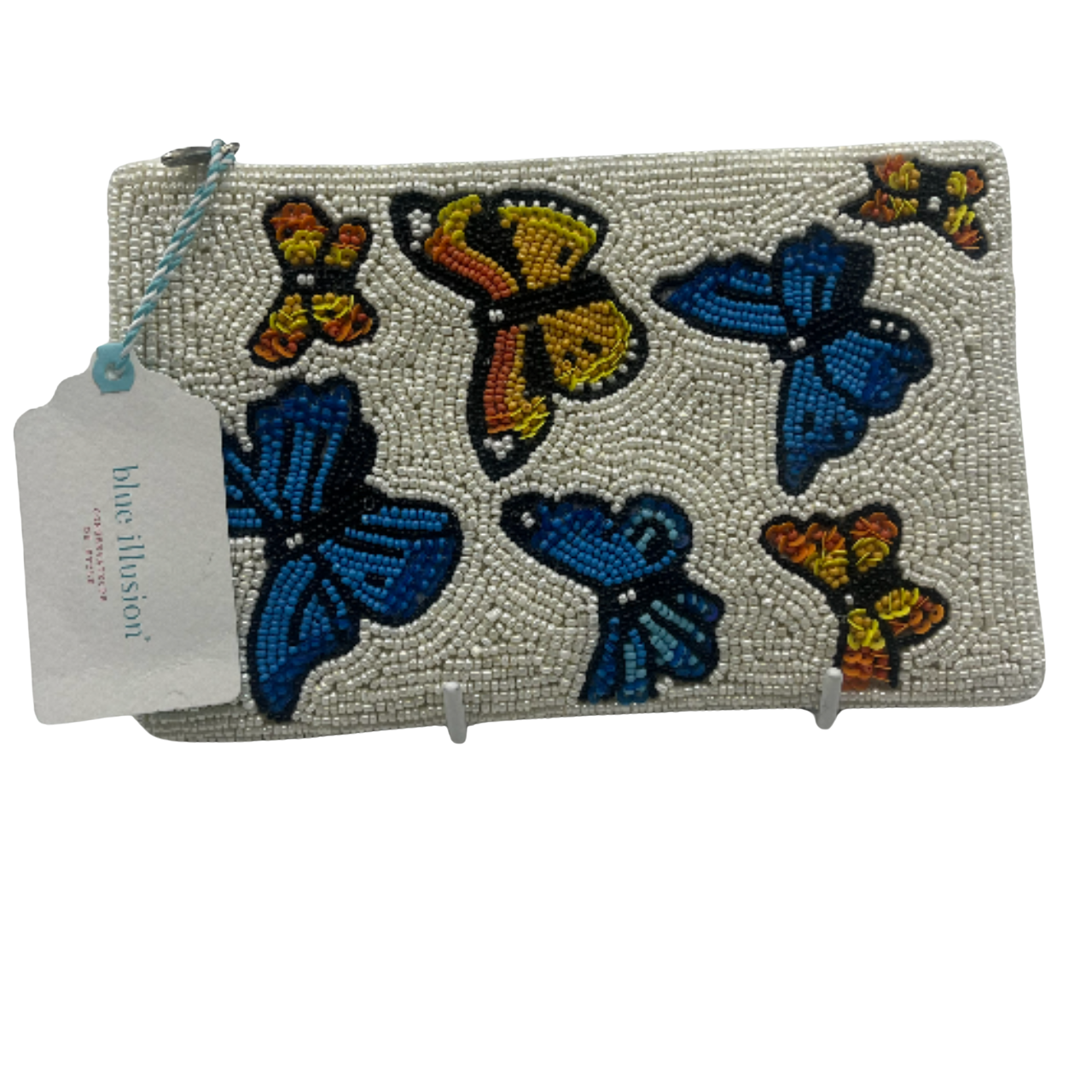 Blue Illusion Women's Beaded Butterfly Purse (s)