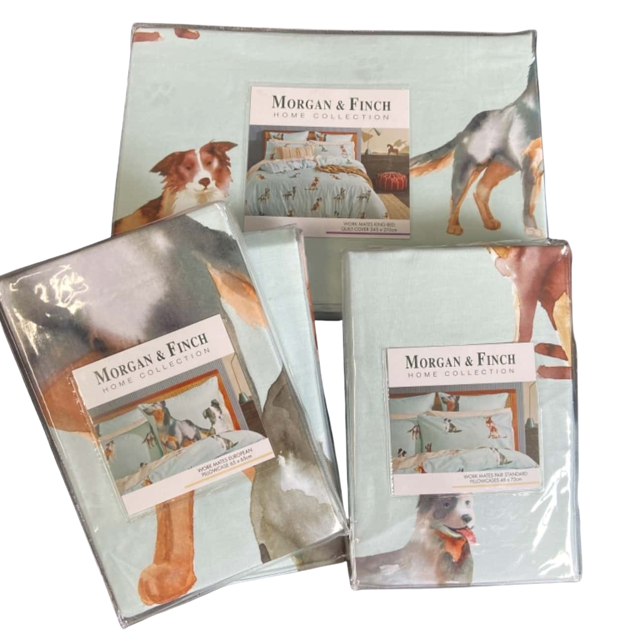 Morgan & Finch Home Collection Work Mates King Quilt Cover and Pillow ...