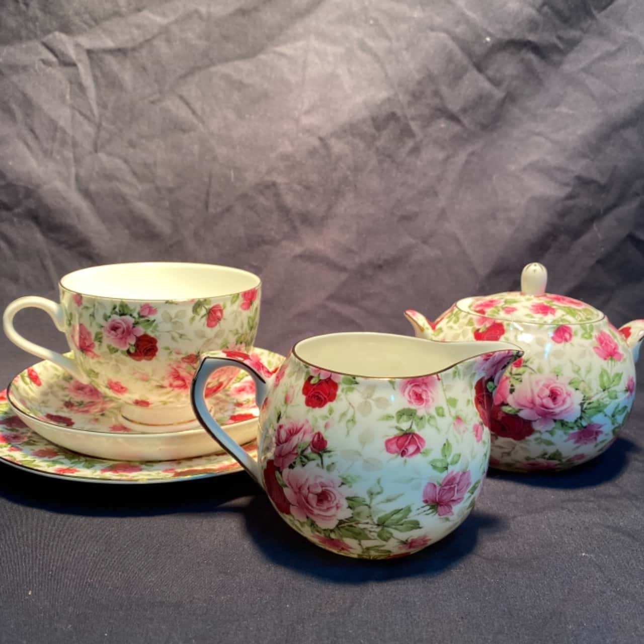 Maxwell Williams-Rose Bud-6piece-tea set(s)