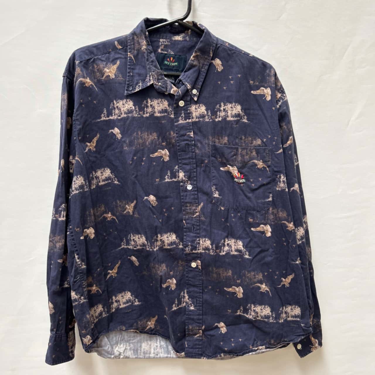 Ivy crew Mens Size L Long Sleeve Navy Blue (s)