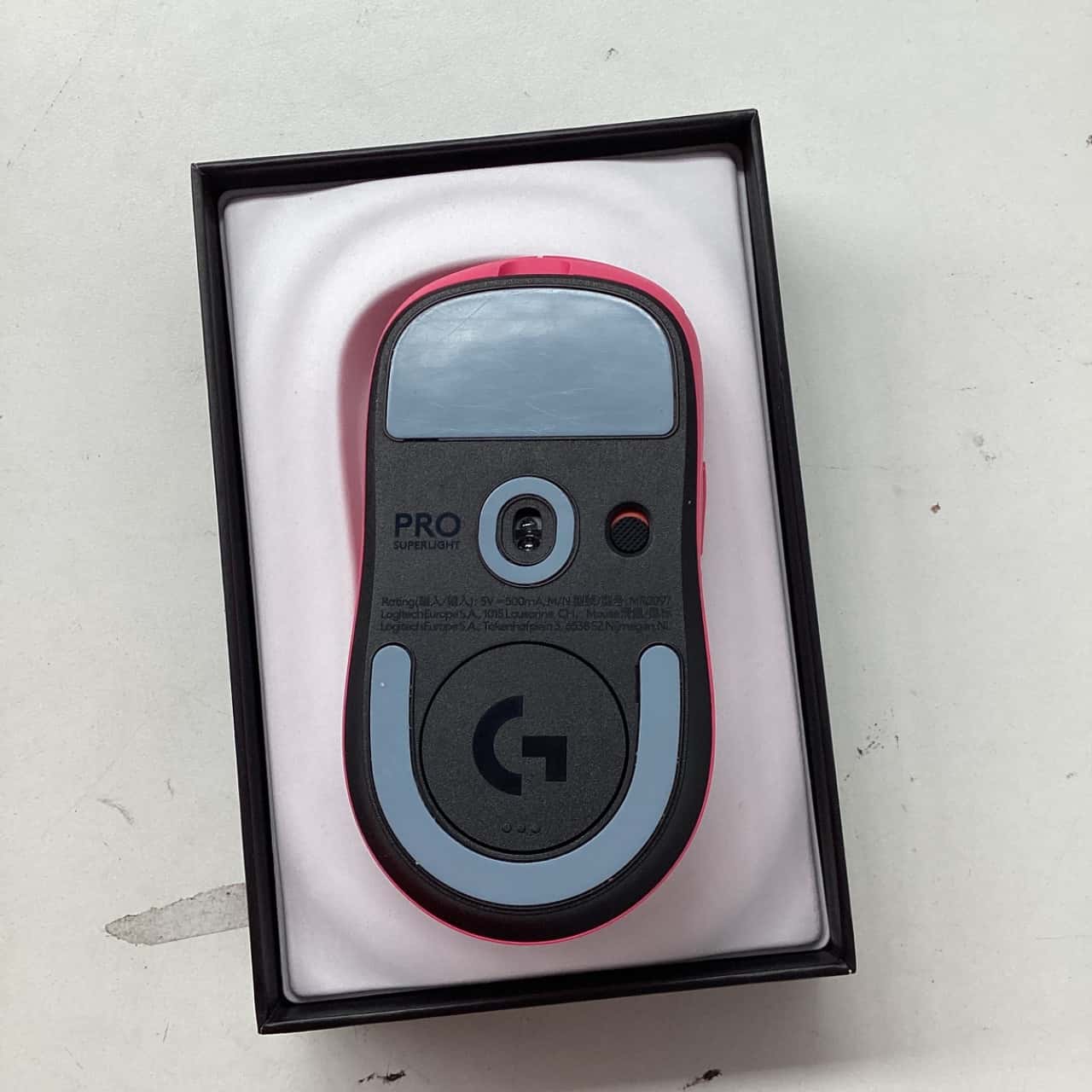 Logitech G pro x superlight 2 wireless gaming mouse in magenta/pink