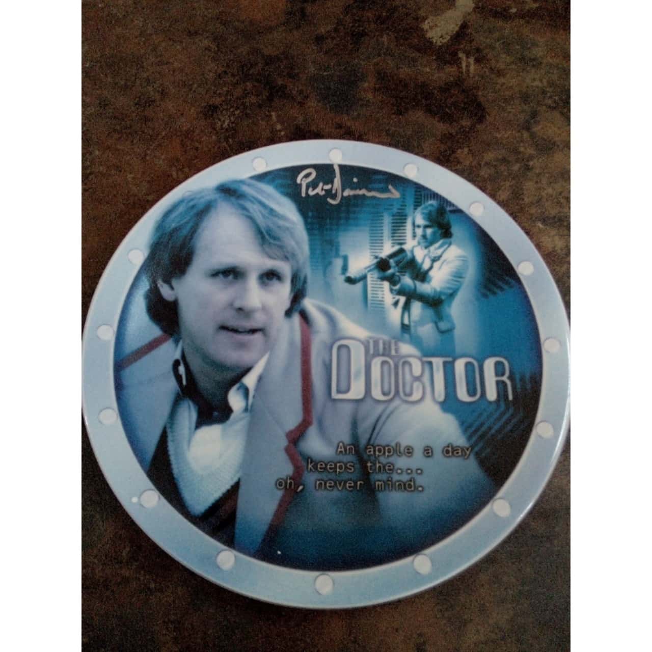 Doctor Who 5th Doctor Ltd Edition Plate - Peter Davidson 239of 500 w/COA(s)