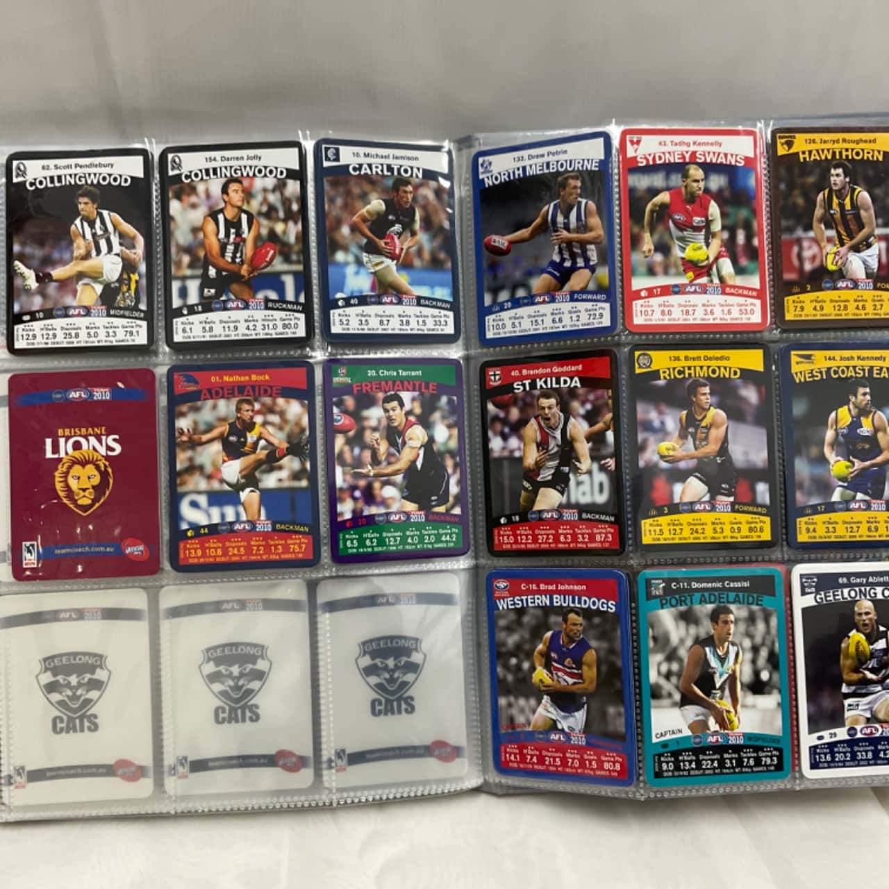 2010 AFL TEAMCOACH TRADING CARD SEALED OFFICIAL ALBUM (some card ...