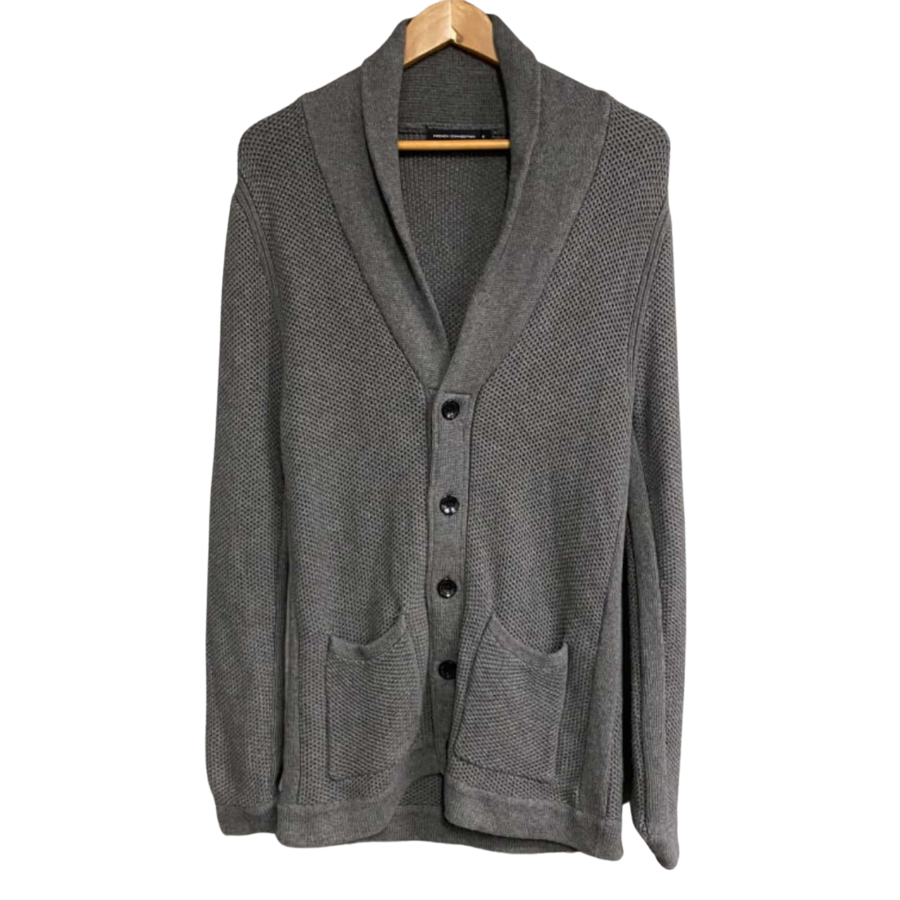 French Connection Mens Size S Cardigans Grey (s)