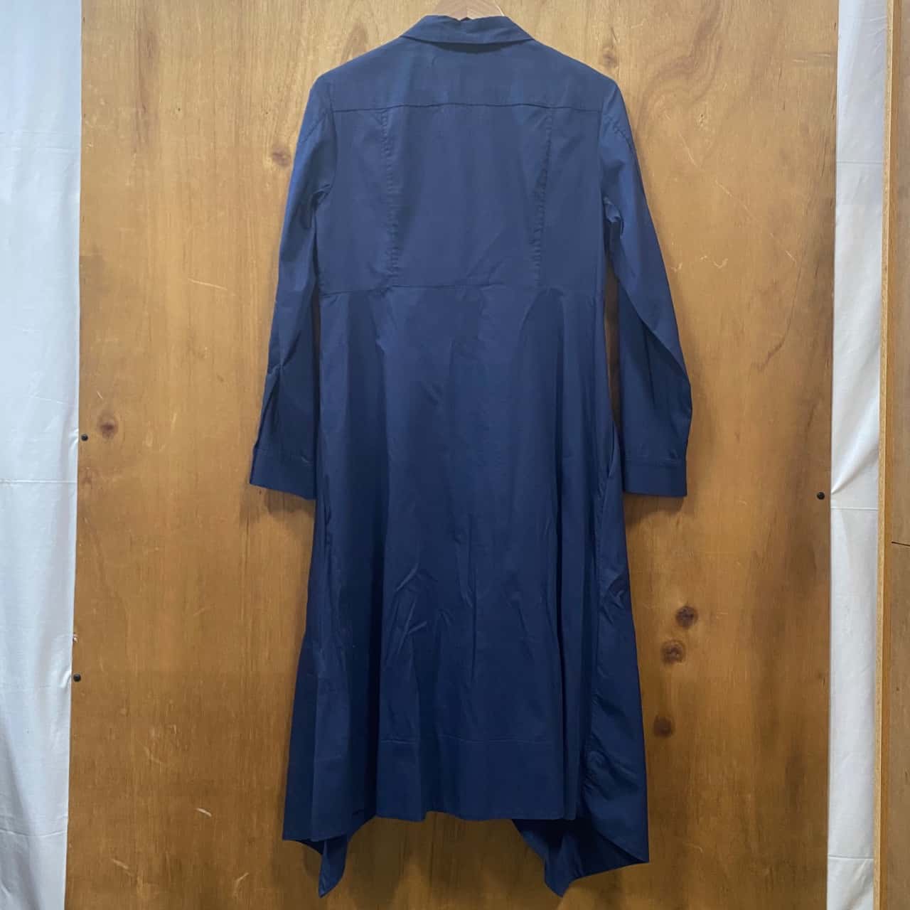 COS Navy Button-Up Maxi Dress Size 42(s)