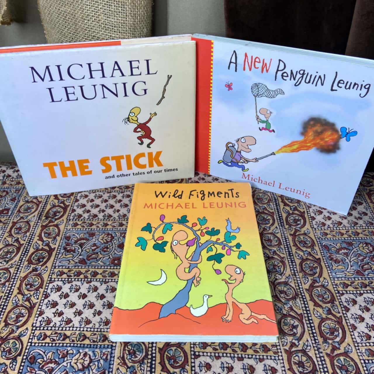 Set of 3 Michael Leunig Books- Wild Figments, The Stick, & A new ...