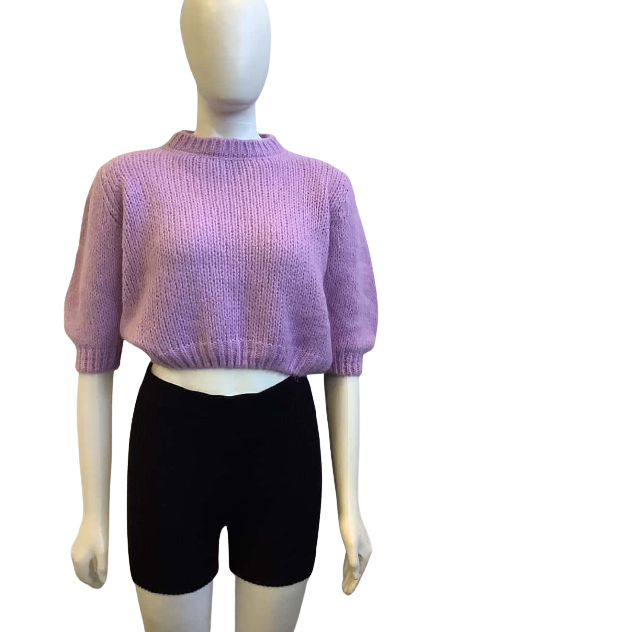 Bianca & Blu Italy Womens Size M Wool & Mohair Blend Cropped Jumper ...