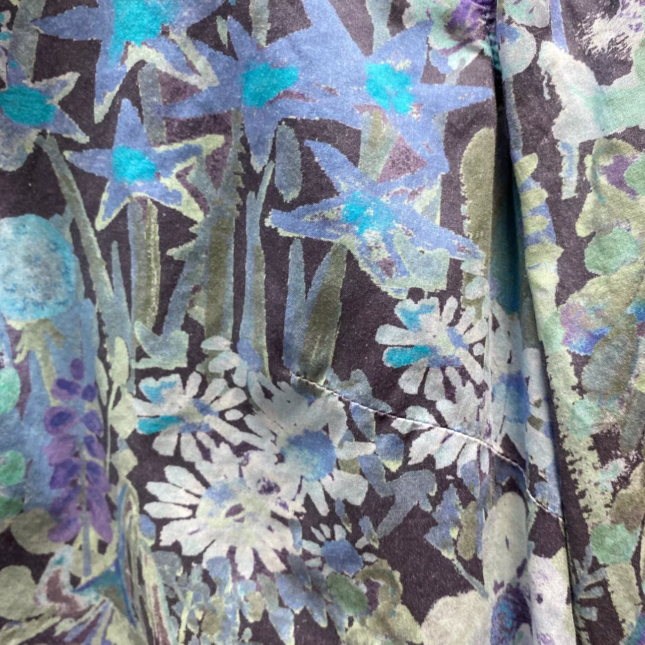 Sportscraft Liberty Womens Size 8 Blue Floral Shirt - Used Very Good ...