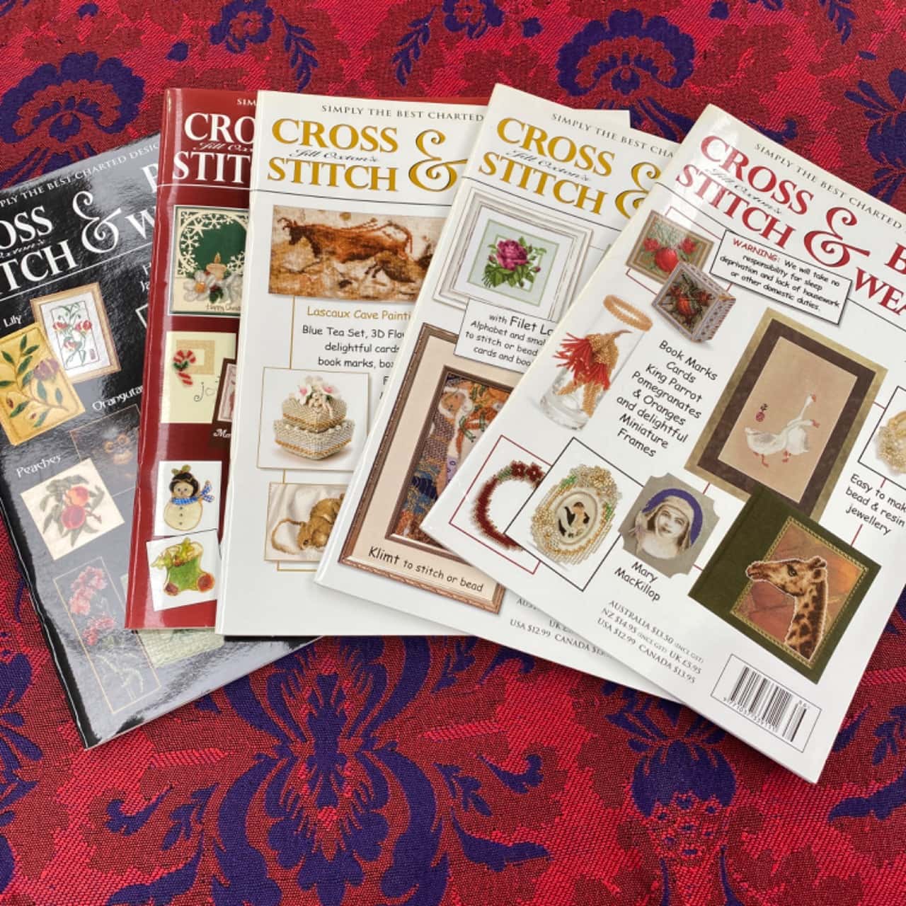 Cross stitch & Bead Weaving x5