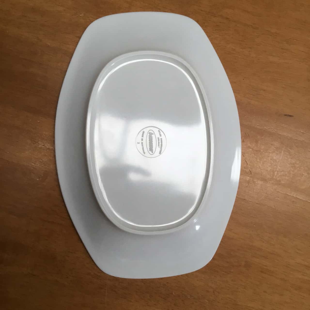 Vintage 1970s Australia Bessemer Ware Melamine Platter With Leaf Design