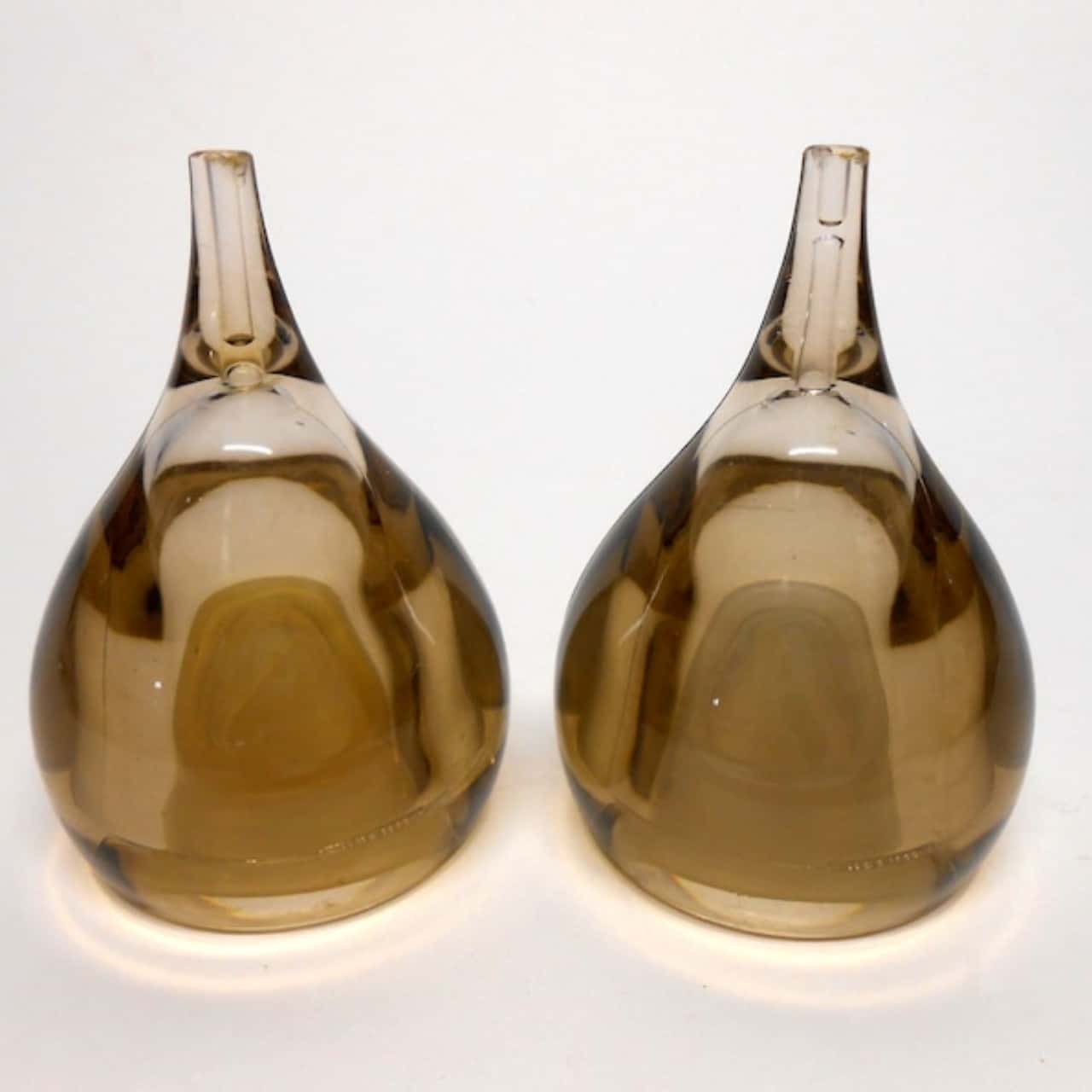MCM Guzzini Lucite Teardrop Salt and Pepper shakers(s)