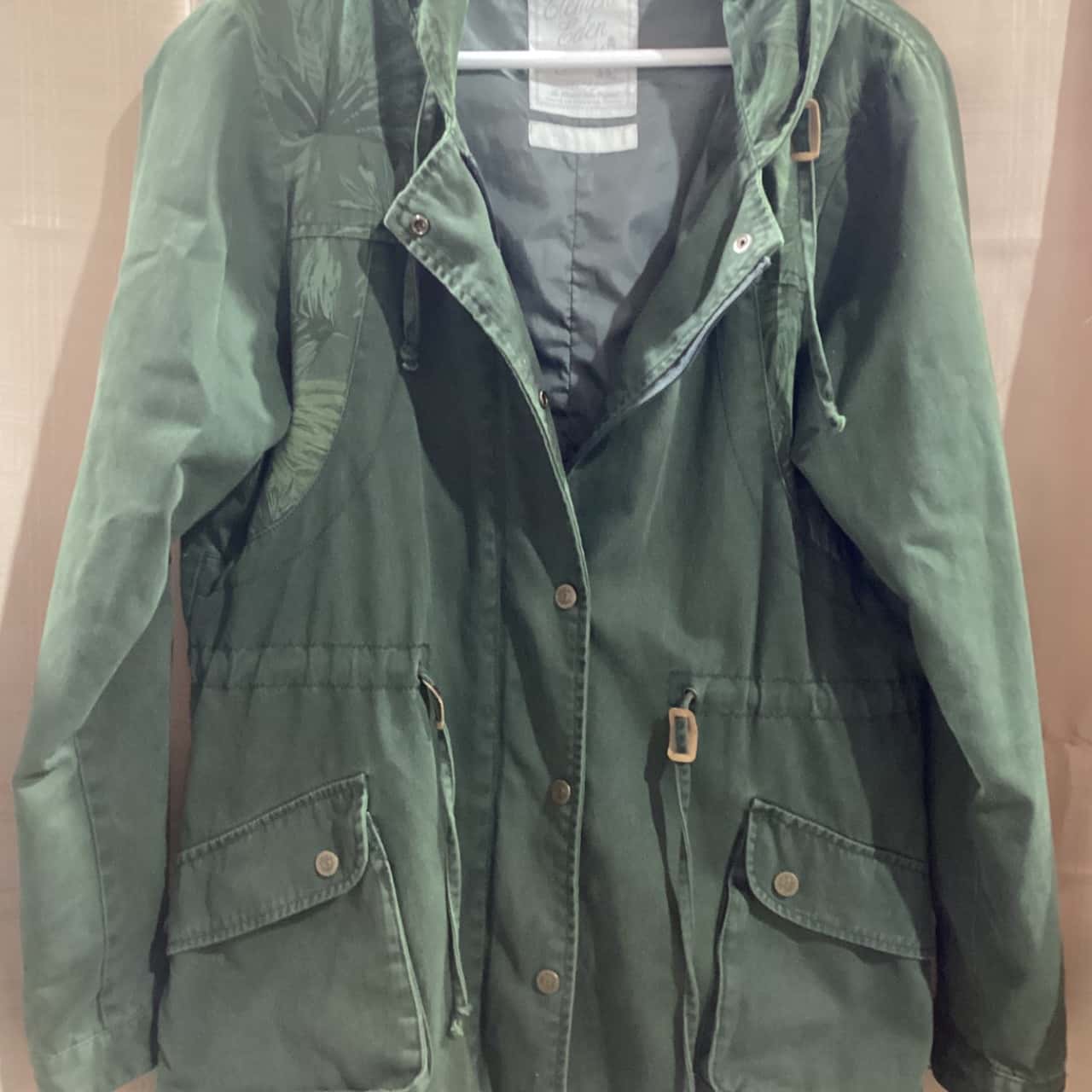 Element Unisex Size L Front Zipper / Winter Jacket Green