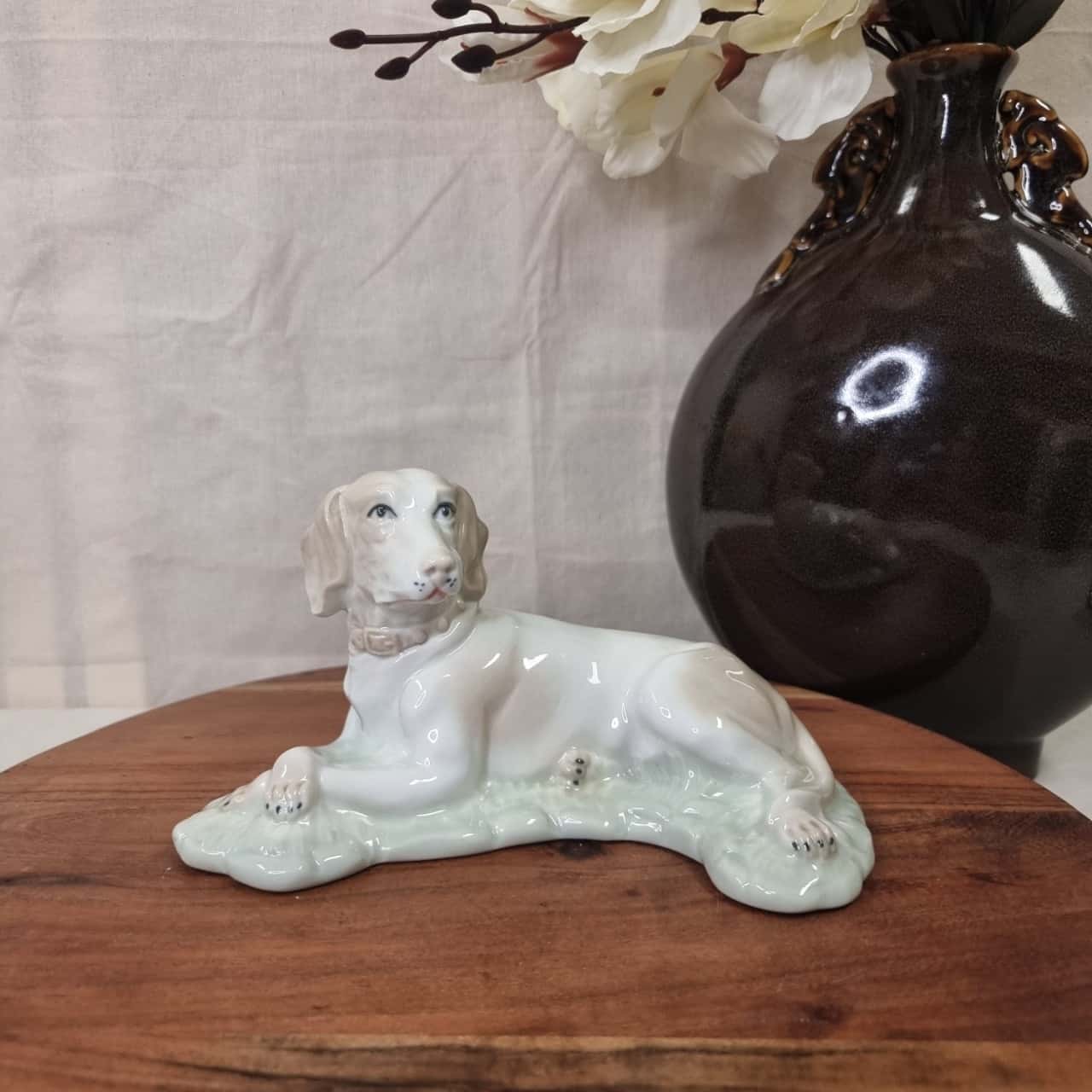 Sanbo Porcelain Retriever Figurine - Made In Japan(s) - Used Very Good ...