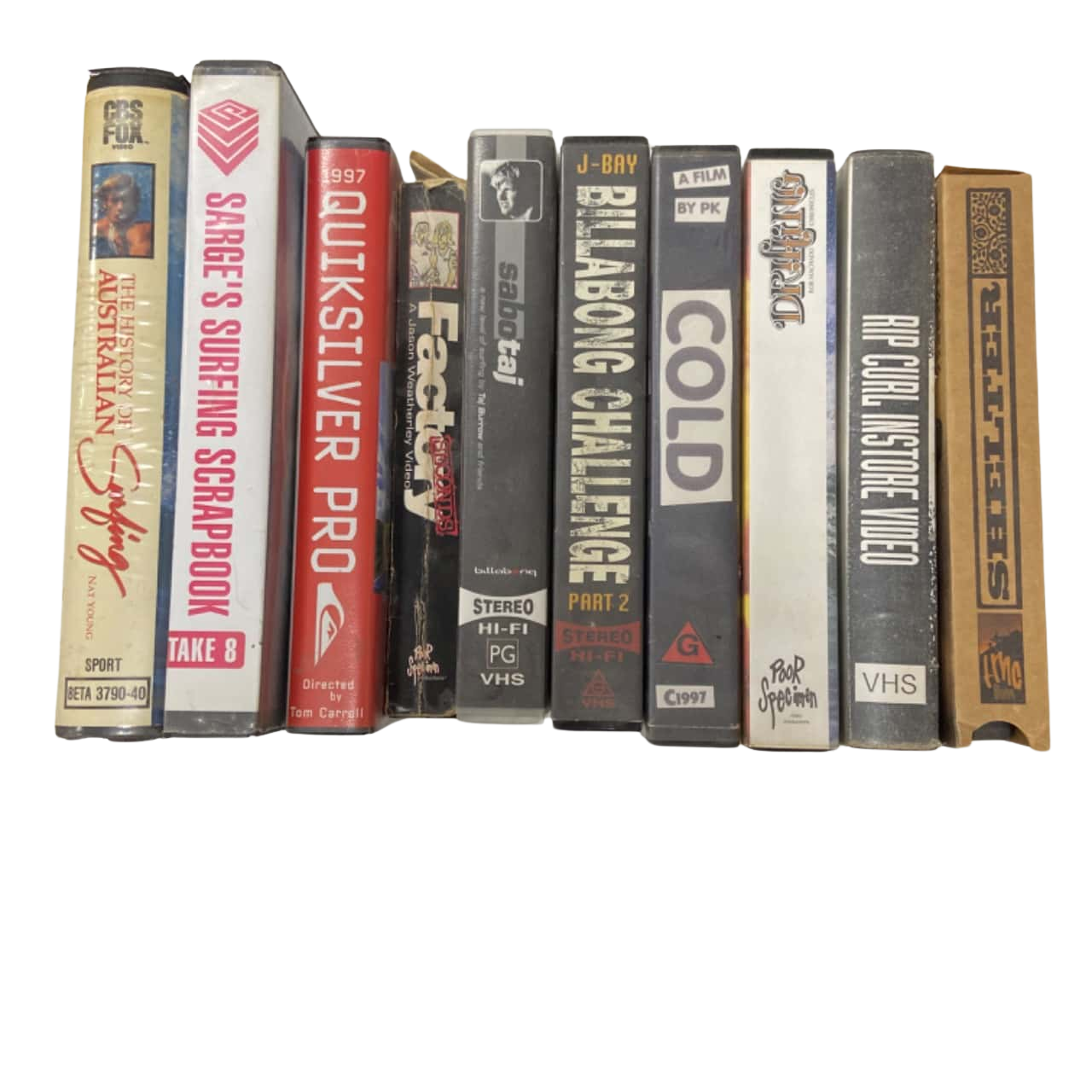 Various titles - VHS Surfing videos (s)