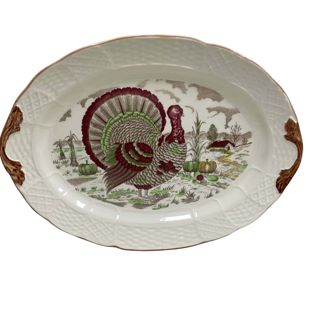 Turkey Plater Oval Vintage Collectible Tableware Display Made in Japan ...
