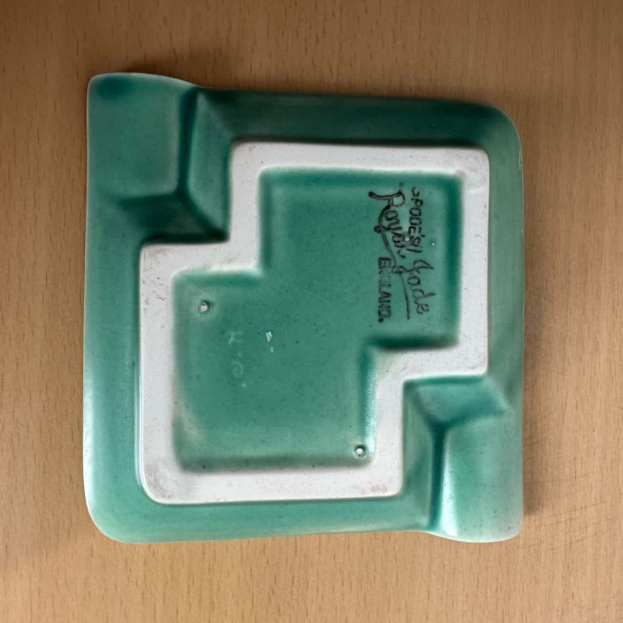 Spodes Art Deco ‘Royal Jade’ Ashtray(s)