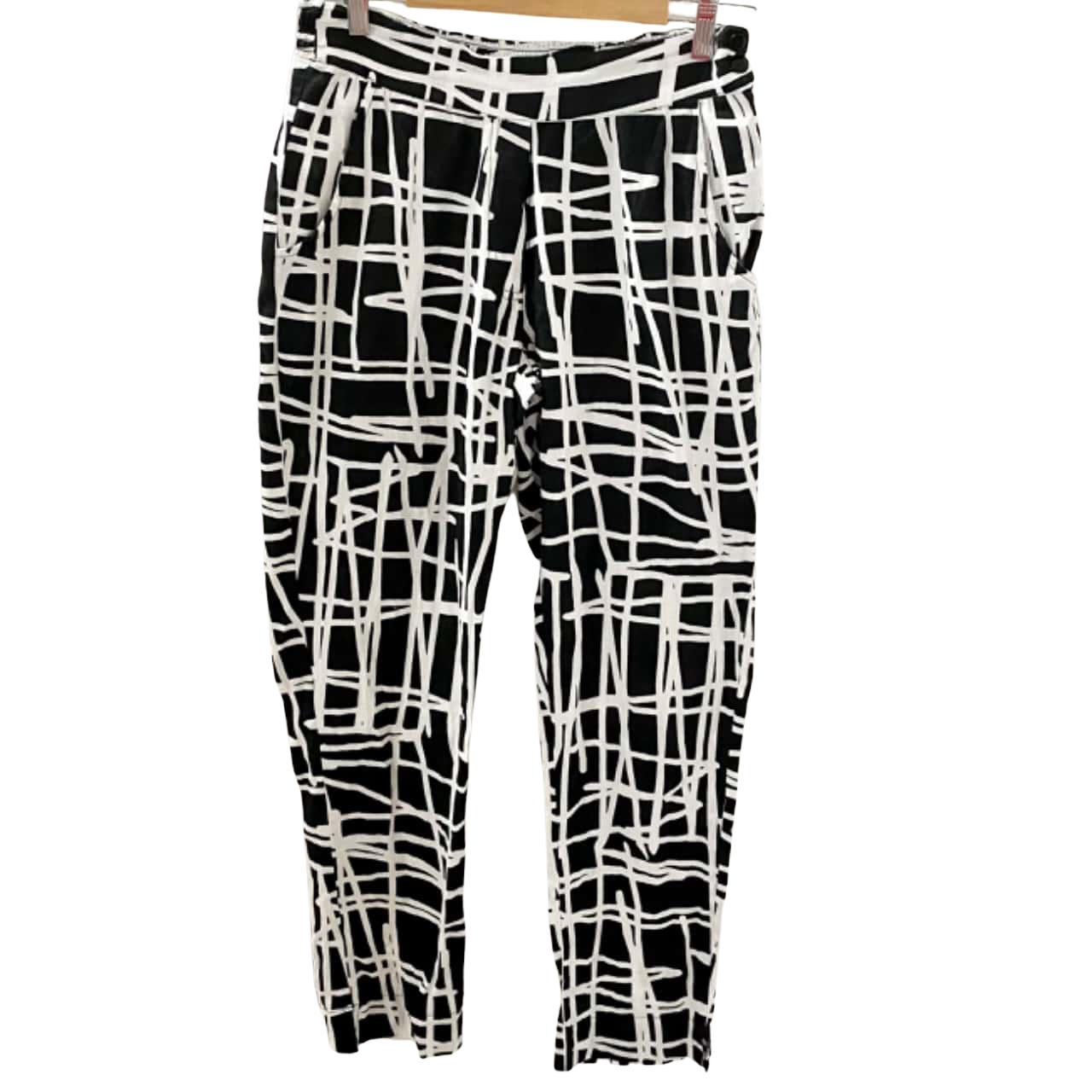 Orientique Size 10 Black / White pattern pants- mix and match with ...