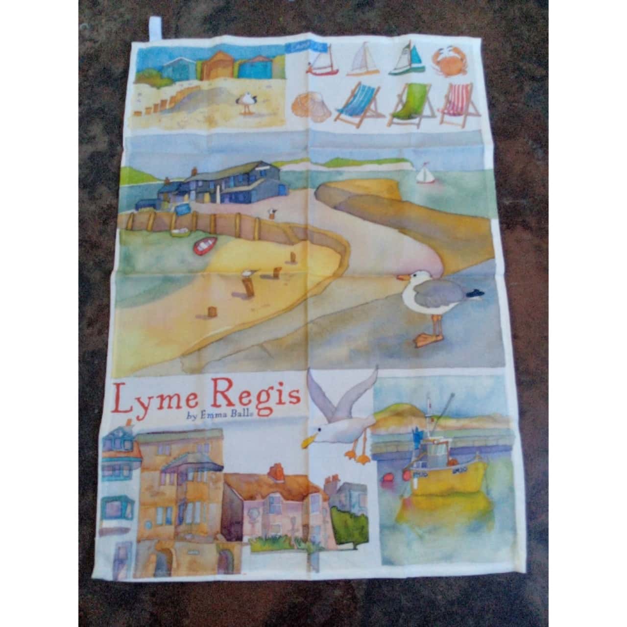 Lyme Regis By Emma Ball Tea Towel(s)