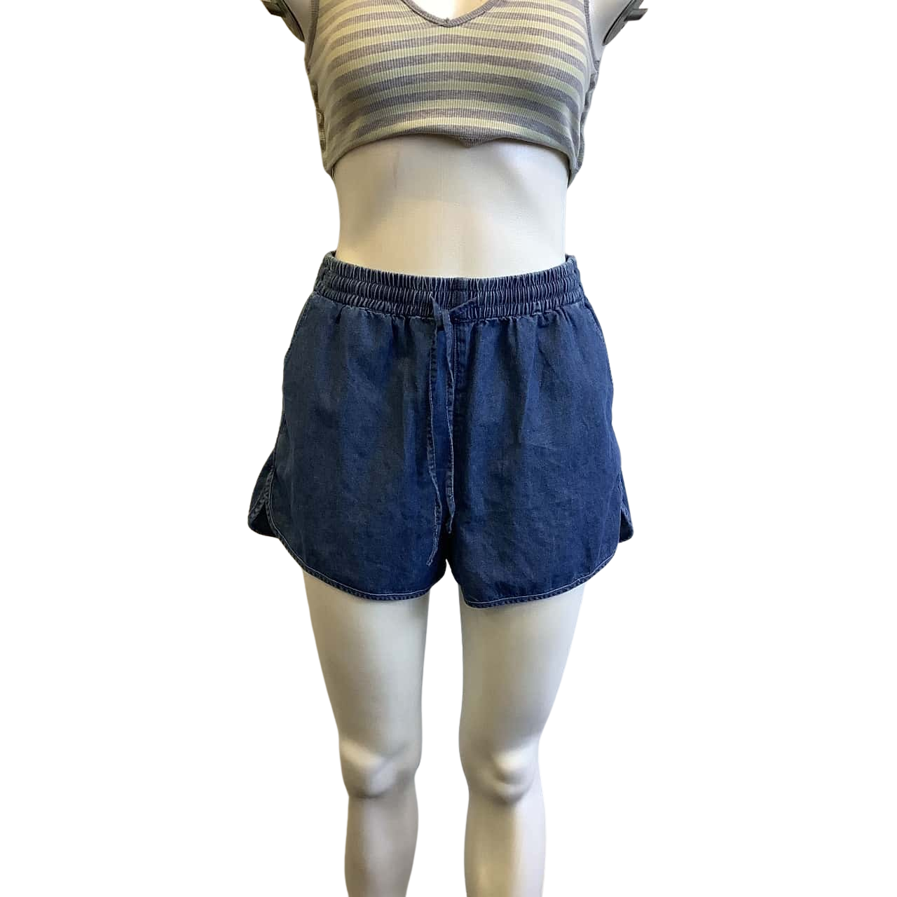 BNWT French Connection Women's Size 10 Denim Shorts Dark Vintage (s)