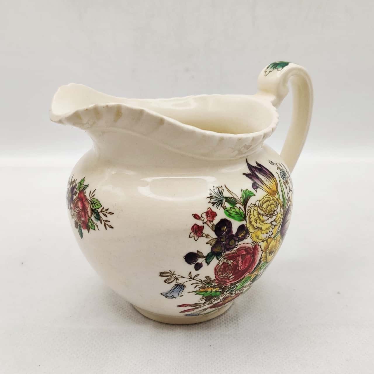 Johnson Bros Windsor Ware Made In England - Gravy/Milk Jug With Garden ...