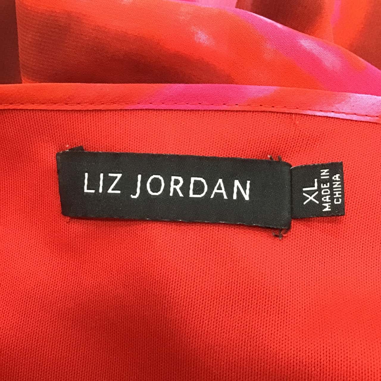 Liz Jordan Size XL Pink /Red Top(s)