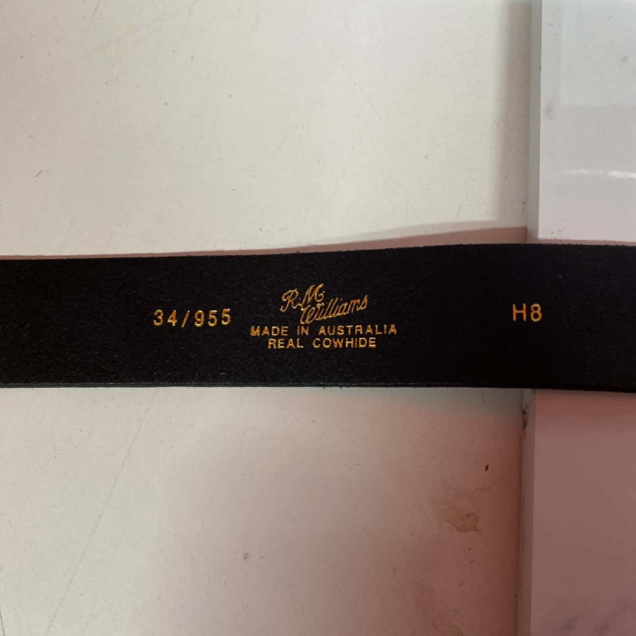 R.M. Williams Mens Belt Black (s)