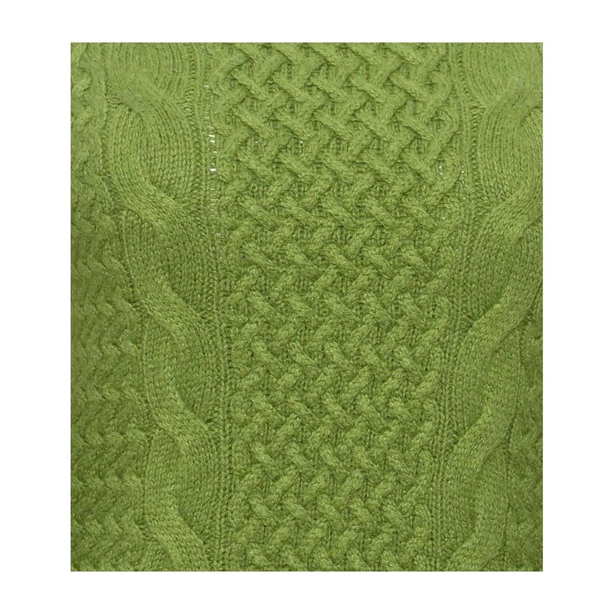 Loft Womens Size XS Green Cable Knit Jumper(s)